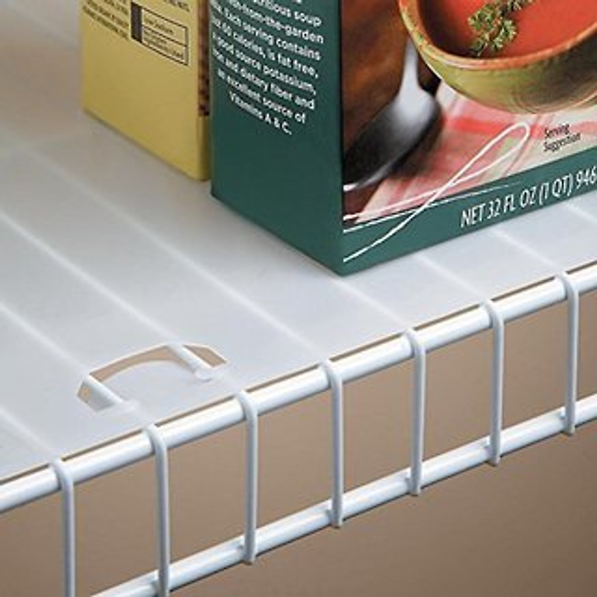 Shelf Liner for Wire Shelving 12-inches deep - 10 foot roll