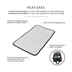 Obersee Bern Diaper Bag Backpack & Cooler, Black/Black