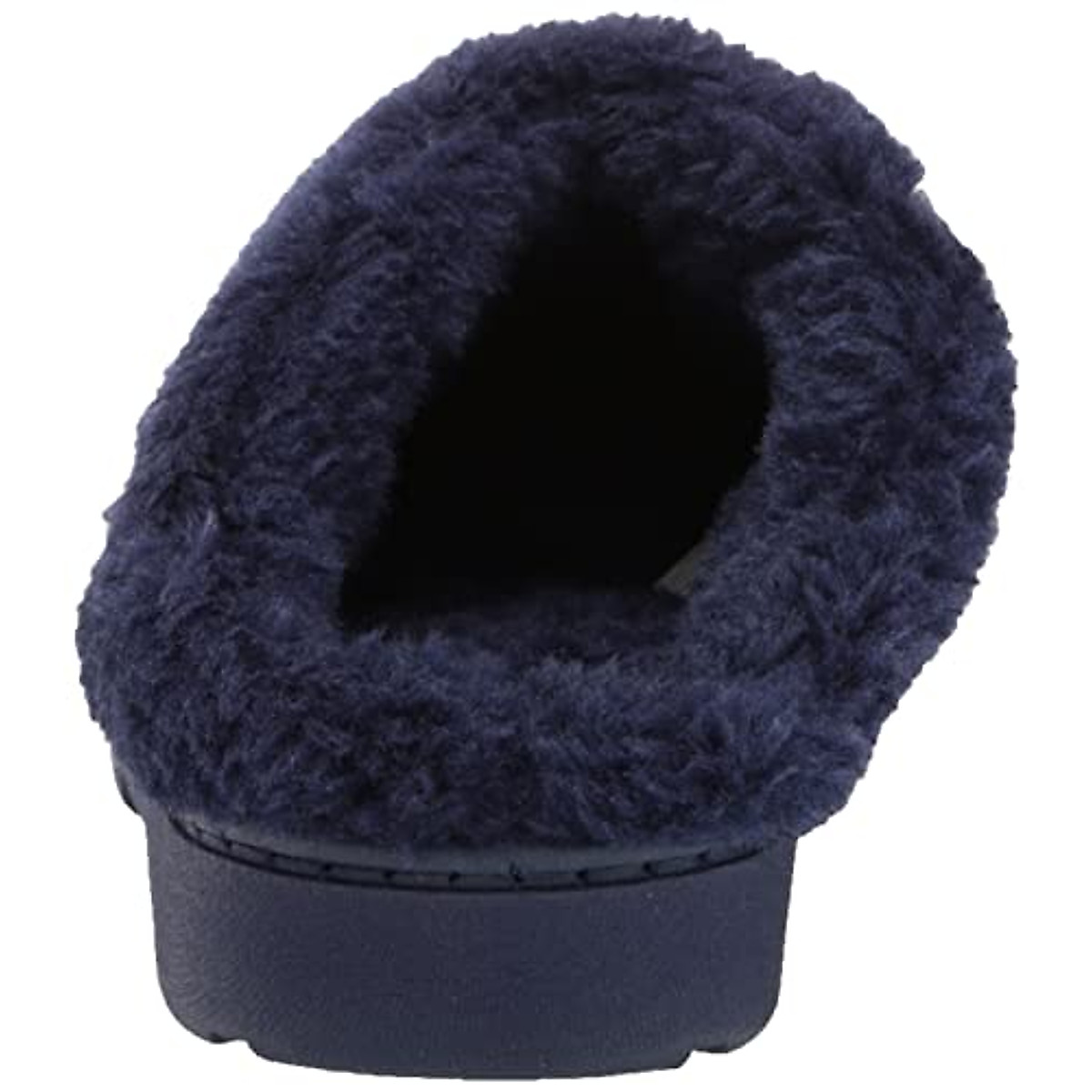 MUK LUKS Women's Polysuede Clog Slipper, Royal Blue, Large