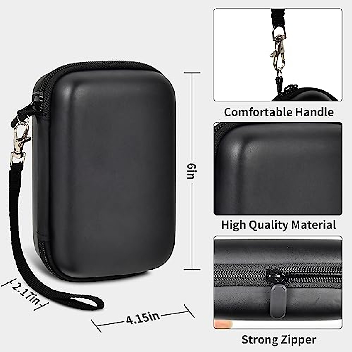 PAIYULE Travel Case Compatible with RG353V/ RG35XX/ RG353VS Retro Handheld Game Console, Handheld Emulator Storage Holder Organizer, Android Game Console Carrying Bag (Box Only)