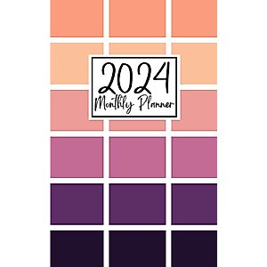 2024 Monthly Planner: Small Size 5x8 Inches | One Year Calendar Schedule Organizer (12 Months from January to December) with Holidays
