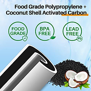 PUREPLUS 10"×4.5" Whole House Sediment and Activated Carbon Block (CTO) Water Filter, Replacement for GE FXHTC, GXWH40L, GXWH35F, GNWH38S, Culligan RFC-BBSA, WRC25HD, PP10BB-CC, Pentek RFC-BB, 1Pack