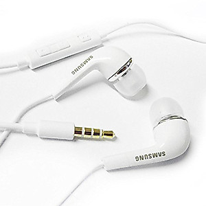 Samsung EHS64AVFWE 3.5mm EHS64 Stereo Headset with Remote and Mic - Original OEM - Non-Retail Packaging - White