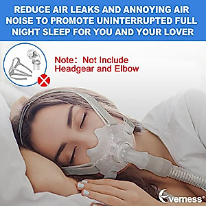 Replacement Cushion (M) & Frame Compatible with F30, Snug Fit & Reliable Seal, Excellent-Value Replacement Supplies by Everness (M)