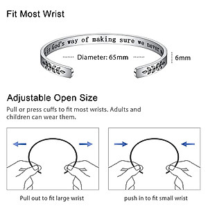 M MOOHAM Sister Gifts from Sister Bracelets Gifts - Sisters Birthday Christmas Jewelry Gifts from Sister Stainless Steel Cuff Bangle Bracelet, Mothers Day Present Gifts for Sister Birthday