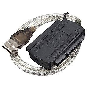 USB 2.0 Male to IDE SATA Adapter Converter Hard Drive Adapter for PC 2.5" 3.5" HDD Hard Drive liuqiangmeiguo (Cable Length : Other)