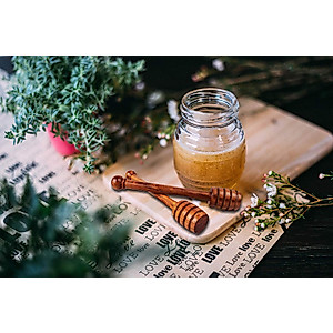 BATRA ASSOCIATES S.B.Arts 6 Inch Wooden Syrup Dippers-Honeycomb Sticks Perfect For Drizzling Honey-Maple Syrup-Chocolate-Caramel Honey Spoons