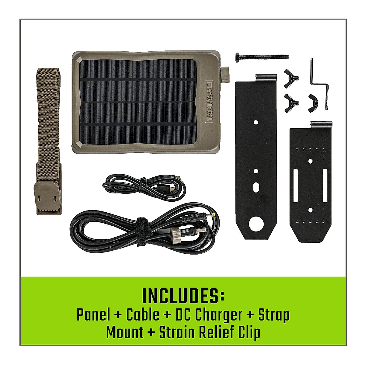 TACTACAM Reveal External Solar Panel for All Reveal Cellular Trail Cameras X Pro, X 2.0, SK, XB, Gen 1 (Solar Panel)