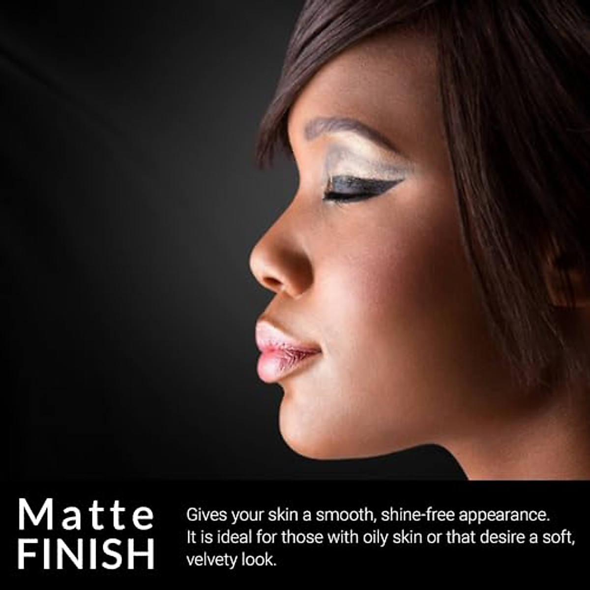 Cream To Powder Foundation by Flori Roberts, Full Coverage for Women of Color or Deeper Skin Tones, Long Lasting Makeup, Matte Finish, Covers Uneven Complexion and Hides Imperfections, 0.30 oz