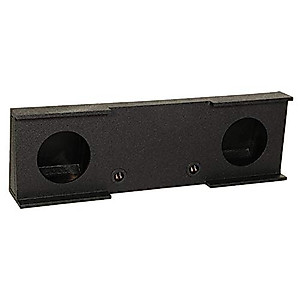 QPower GMC Chevy Crew Cab 2007-2013 Dual 12" Sub Box Enclosure w/Bedliner Spray