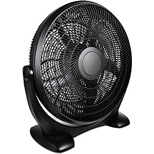 Simple Deluxe 14 Inch 3-Speed Plastic Floor Fans Quiet for Home Commercial, Residential, and Greenhouse Use, Outdoor/Indoor, Black