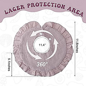 12 Pcs 360° Rotate Muslin Bibs Teething Absorbent Drool Bibs 4 Layers Adjustable Snap Cotton Newborn Bandana Bibs Suitable for over 6 Months