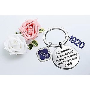 SEIRAA Gift Sorority Finer Women Gift for Her All Women are Created Equal But Only the Finest are Keychain (Keychain)