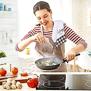 4 Pcs Kitchen Dish Towels Buffalo Check Plaid Farmhouse Hand Towel Ultra Absorbent Soft Quick Drying Dish Clothes Polyester Cleaning Cloth for Kitchen Home Supplies (Black White Plaid, Plaid Style)