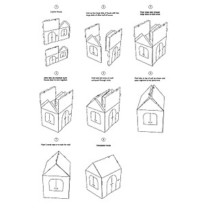 Easy Playhouse Cardboard Dinosaur House - Kids Art & Craft for Indoor & Outdoor Fun, Color Dino Species, 32inchesX26.5inchesX40.5inches