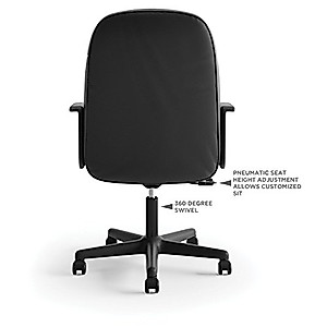 BSXVL601ST11 - Basyx VL601 Series Leather Mid-Back Swivel/Tilt Chair