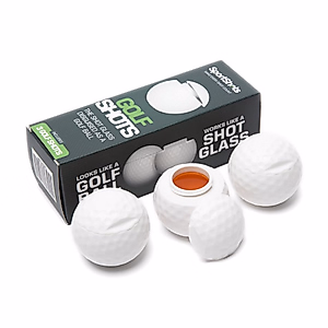 Golf Shots - Golf Ball Shaped Shot Glass, White