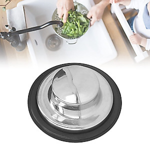 Kitchen Sink Stopper, Rubber Sealing Ring Drain Stopper for Bathroom Sink Bathroom Sink Strainer Sink Plug, Universal Wash Basin Sink Stopper