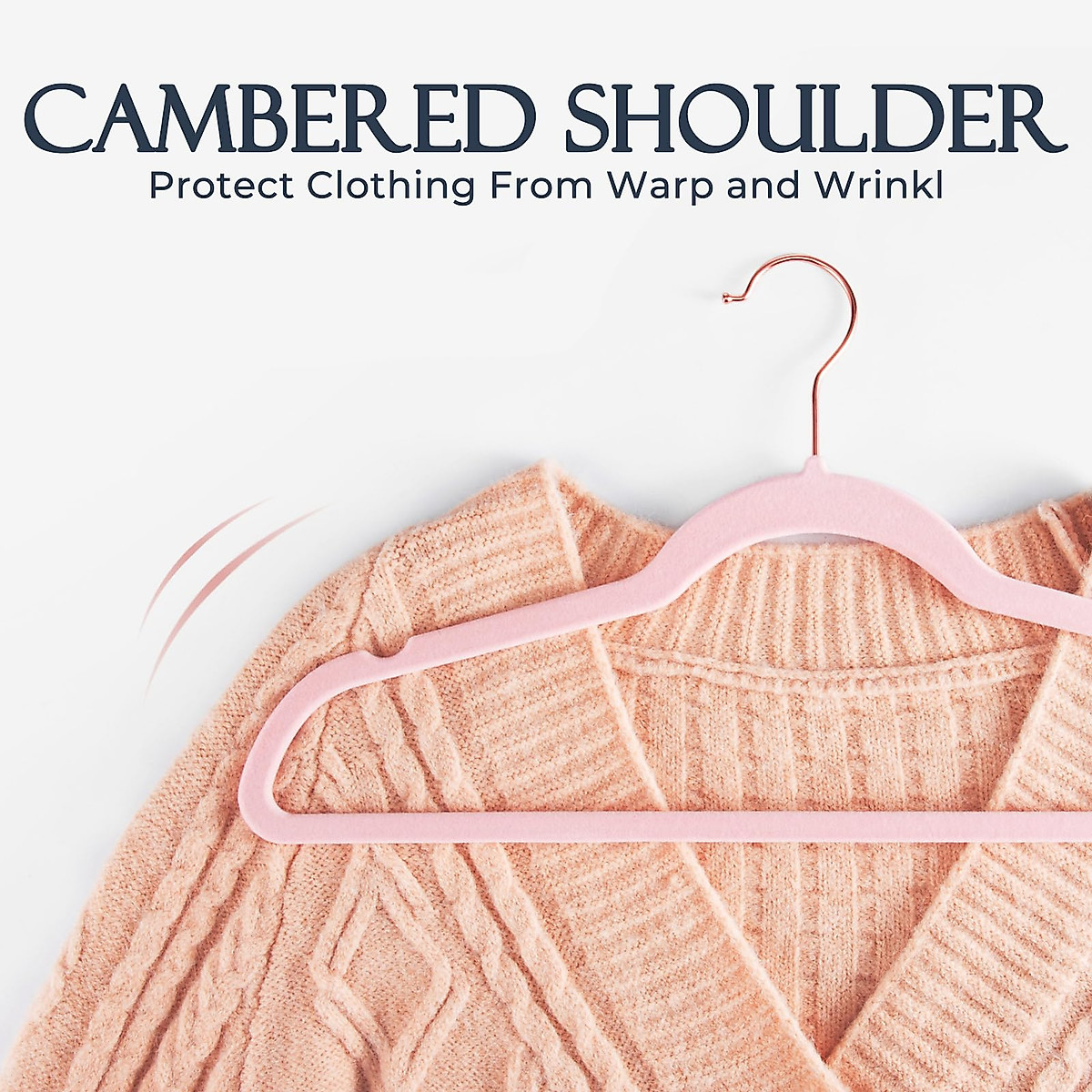 HOUSE DAY Velvet Hangers 30 Pack, Premium Clothes Hangers Non-Slip Felt Hangers, Sturdy Pink Hangers Heavy Duty Coat Hangers, Durable Suit Hangers, Space Saving 360 Rotating Rose Gold Hook