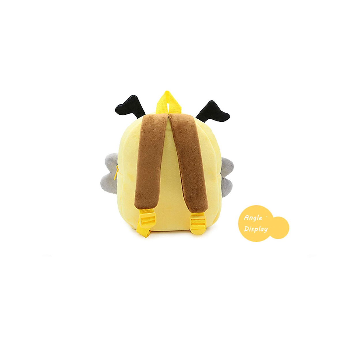 Toddler Backpack Neoprene 3D Animal Backpack Kids Animal Cartoon Casual Bags Water Resistance Kindergarten Preschool Bag (Bee)