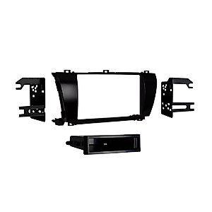 Metra 99-8245CHG Single DIN High Gloss Dash Kit for Toyota Corolla 2014- (Charcoal),Black