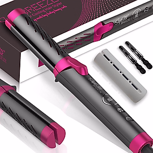 Supsilk Breeze Airflow Hair Styler, 2-in-1 Hair Straightener and Curler, Create No Damage Long Last Bouncy Curls Waves & Smooth Straight, Ceramic Tourmaline Flat Iron Curling Iron with 5 Heat Settings