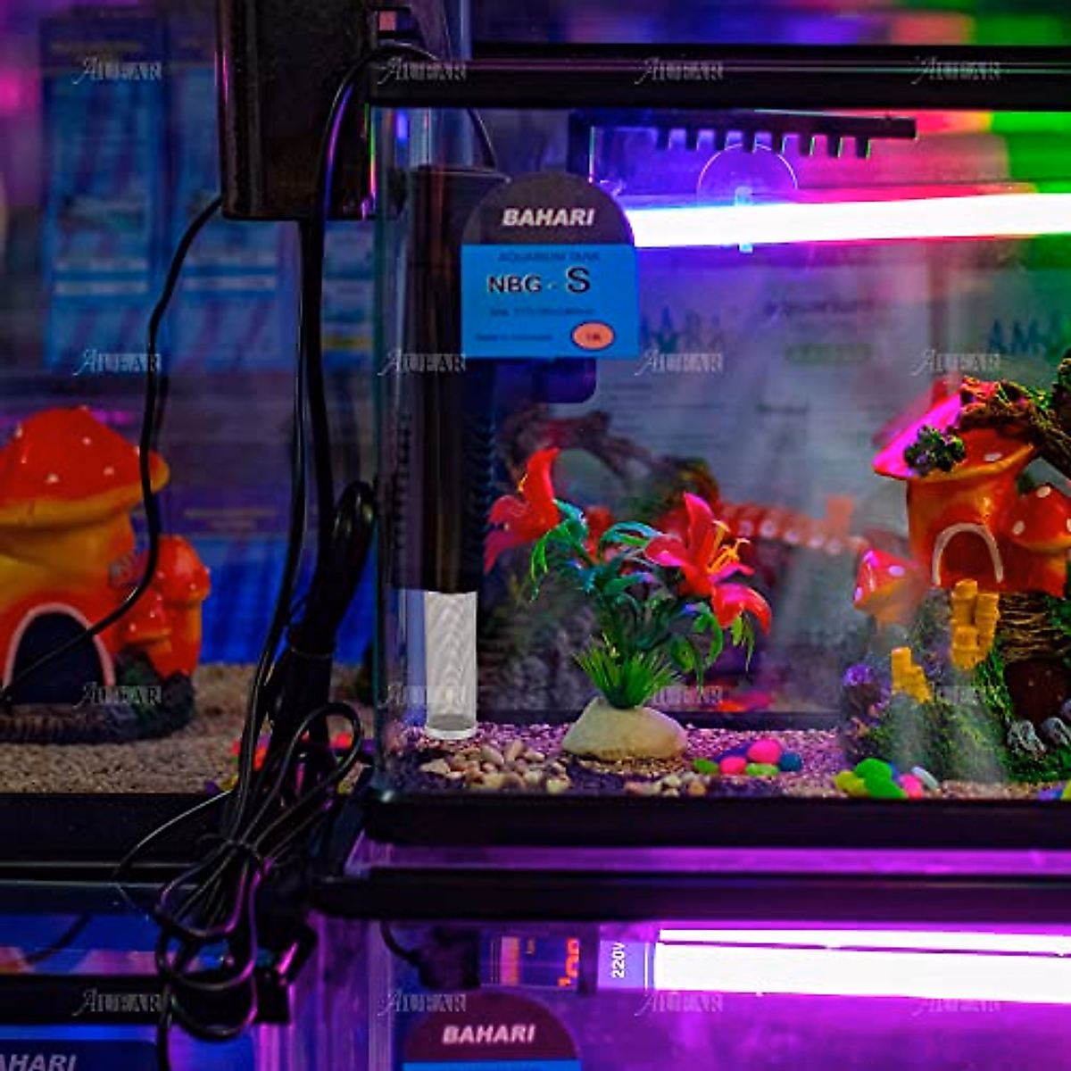 AUEAR, 2 Pack Stainless Steel Mesh Inflow Aquarium Filter Guard Intake Cover for Shrimp and Fish