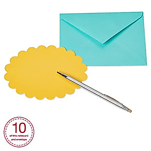 American Greetings Single Panel Blank Cards with Envelopes, Bright Colors, Patterns and Shapes (40-Count)