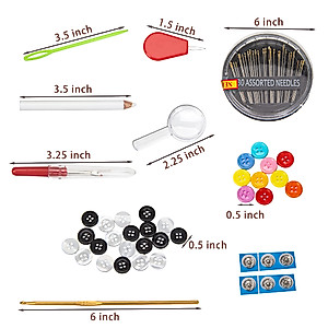 Handheld Sewing Device Portable Sewing Machine with 177 Pcs Sewing Kit Supplies Handheld Electric Sewing Machine for Beginners, Kid, Home Travel Use