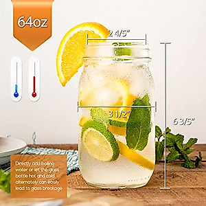 VA1KENE 32 oz Mason Jar Pour Spout Lid - Heavy Duty Glass Pitcher with Lid and Spout,Breast Milk Pitcher Airtight Seal for Freshness and Convenience,Great for Juice,Milk,Coffee,Lemonade,Drink(Black)