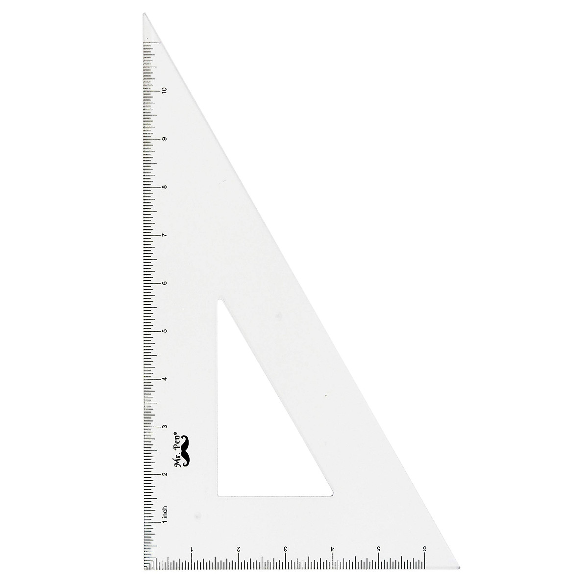 Mr. Pen Architectural Triangular Ruler Set with 12 Inch Triangular Scale, 11 Inch 30/60 and 8 Inch 45/90 Triangles