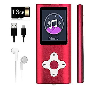 Mp3 Player,Music Player with a 16 GB Memory Card Portable Digital Music Player/Video/Voice Record/FM Radio/E-Book Reader/Photo Viewer/1.8 LCD