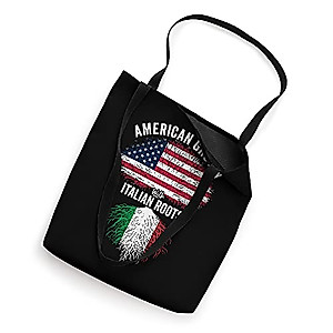 American Grown With Italian Roots USA Italia Flag Tote Bag