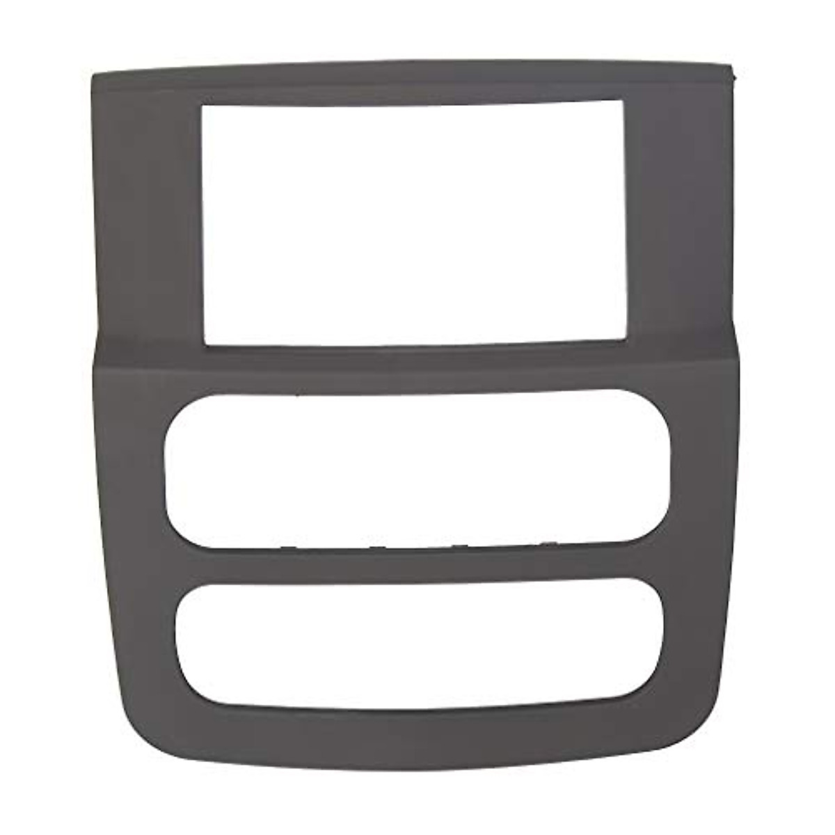 ECOTRIC High Grade Double DIN Stereo Dash Kit Compatible with 2002-2005 Dodge Ram 1500 2500 3500 Pickup Black Without Wiring Harness