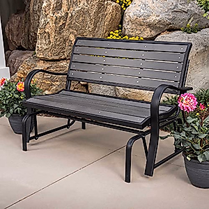 Lifetime 60276 Glider Bench, Harbor Gray