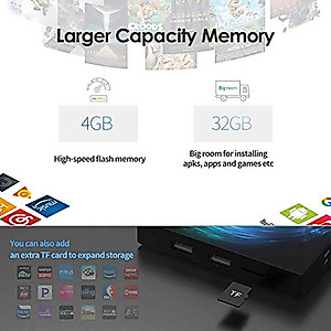 Android TV Box10.0 , LONGYI Android Box 4GB RAM 32GB ROM with Allwinner H616 Quad-Core Supports 2.4G 5G Dual WiFi/BT 5.0 /4K/6K/3D/H.265 Smart TV Boxes with Wireless Backlit Mini Keyboard 2022