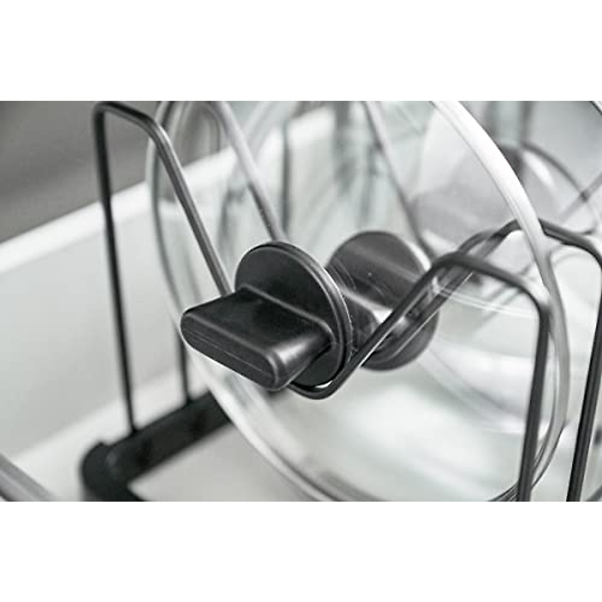 Yamazaki Home Tower Adjustable Lid & Pan Organizer – Kitchen Drawer Storage Shelf Rack.