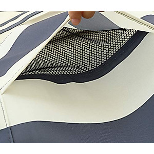 Patio Table Covers, Outdoor 600D Heavy Duty Waterproof UV Resistant Dining Table Cover, 67x44x28 inch, Beige+Grey