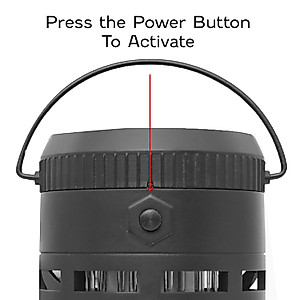 PIC Solar Portable Insect Killer, 3-in-1 with Flickering Flame, Bug Zapper and Lantern