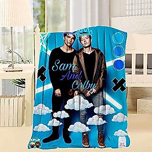 Ultra Soft Bed Blanket Light Weight Cozy Plush Blankets for Bed Sofa Couch Throw 50x60inch