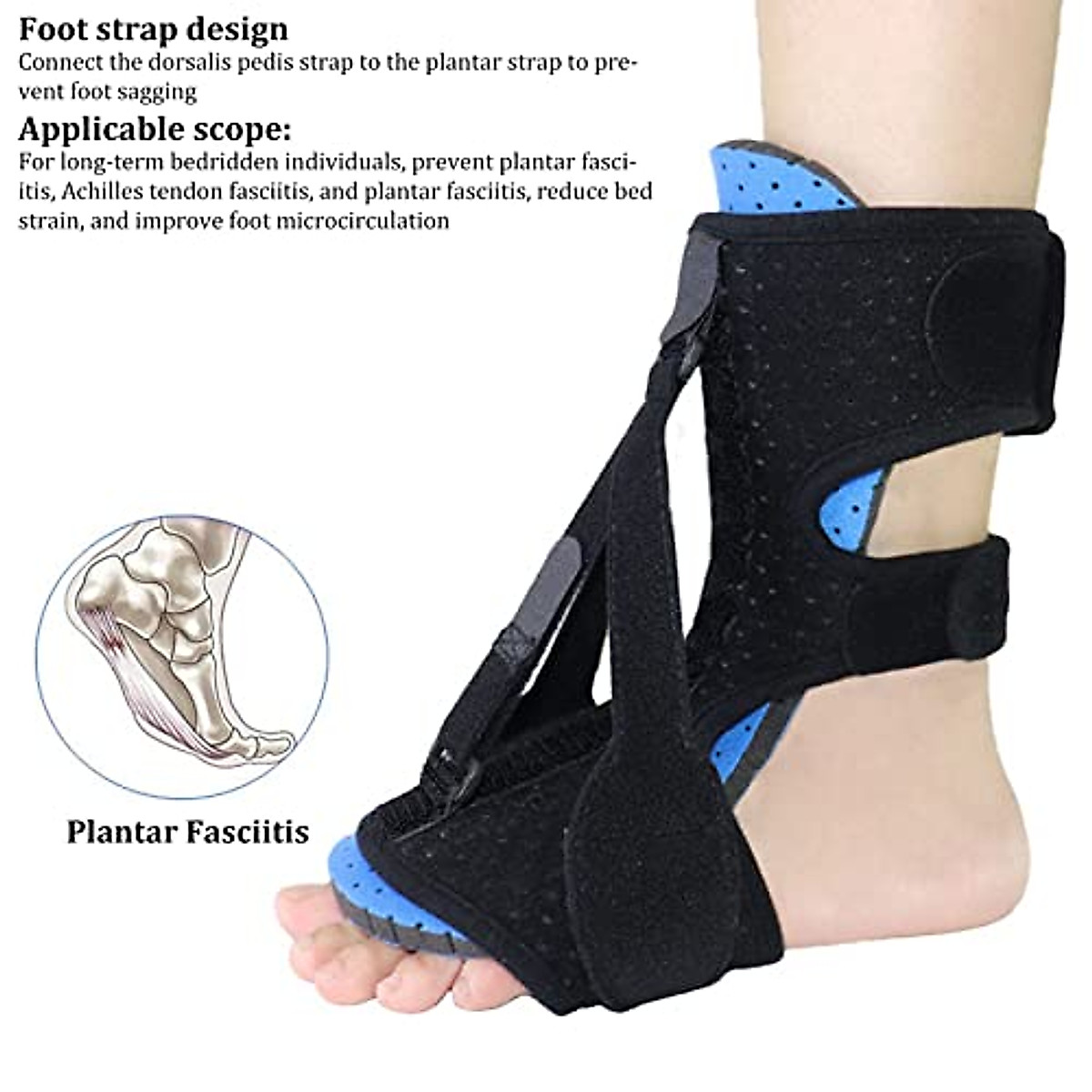 CUCUFA Plantar Fasciitis Night Splint, Plantar Fasciitis Relief Brace Foot Support for Plantar Fasciitis Treatment Heel Achilles Tendonitis Pain Relief for Men Women (Pink)
