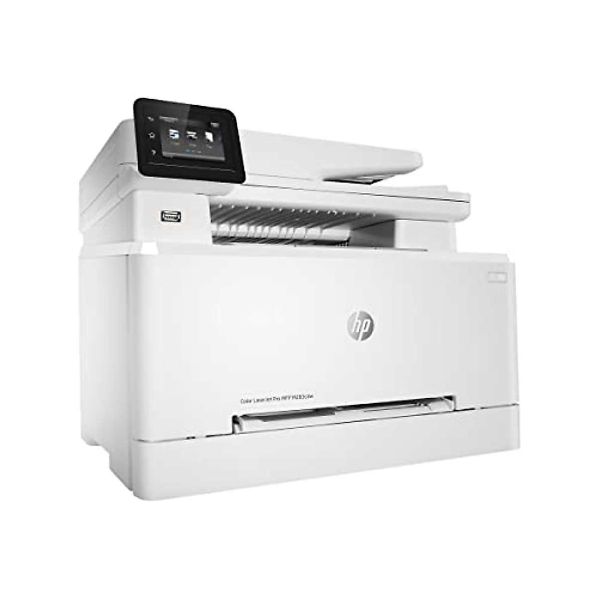 HP Color Laserjet Pro M283cdwC Wireless All-in-One Laser Printer, Print Scan Copy Fax, Auto 2-Sided Printing, Remote Mobile Print, 22ppm, 260-Sheet, 256MB, White - Bundle with JAWFOAL Printer Cable