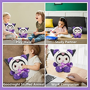 NGCJZF Kawaii Plush Toys,10-inch Cute Plush, Cartoon Plush Dolls, Anime Stuffed Animals Plush Figure Toy, Gifts for Girls Kids Fans (Purple)