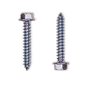 SatelliteSale General Purpose 5/16" Outer Diameter X 2" Long 7/16" Hex Head Lag Bolt Zinc Plated Screws