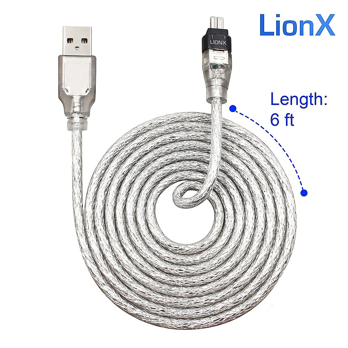 LIONX New Data DV Cable USB to IEEE 1394 4 Pin Firewire Adapter High PC