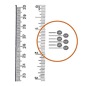 30 Pack Clear Plastic Ruler 12 Inch Flexible Ruler Straight Ruler With Inches and Metric for School Classroom Office