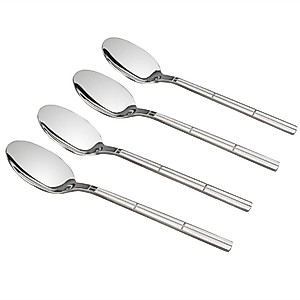 Lesbin Stainless Steel Flatware Dessert Spoon, Set of 12