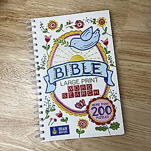 Large Print Bible Word Search Puzzle Book: Over 200 Puzzles to Complete with Solutions - Include Spiral Bound / Lay Flat Design and Large to ... for Inspirational Word Finds (Brain Busters)