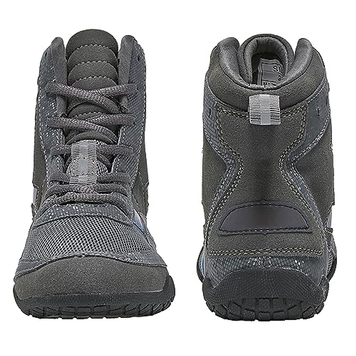Unisex Wrestling Shoes for Men Women Boxing Shoes Youth Kick Fighting Shoe Boxing Sneaker,Gray