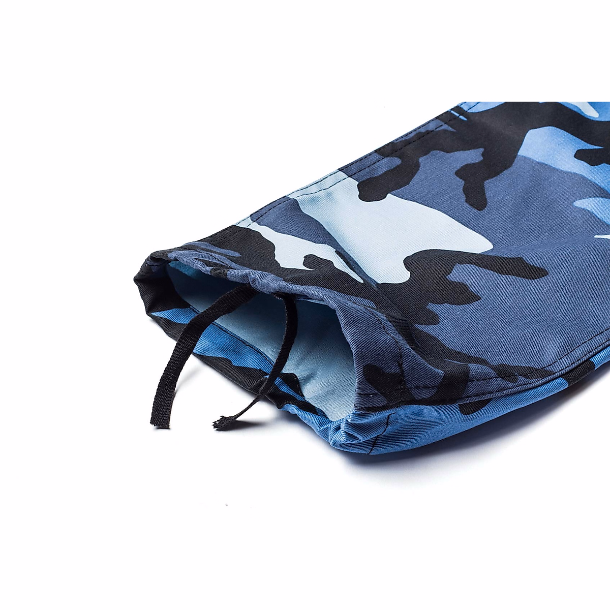 BACKBONE Mens Casual Street Fashion Camo Cargo Pants Army Combat Military BDU Pants Work Hunt Pants (Sky Blue Camo,Size 36)